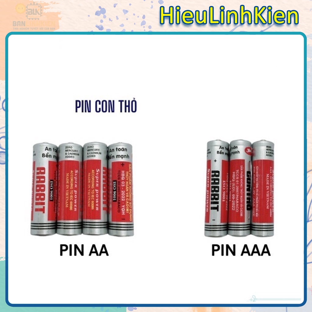 Pin aa/ pin aaa/ Pin tiểu con thỏ/ Pin con ó | Shopee Việt Nam