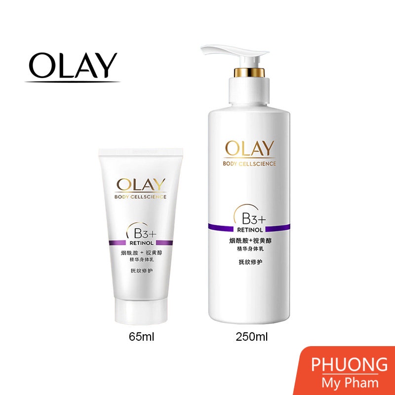 Dưỡng Thể OLAY B3 Retinol BODY CELLSCIENCE 250ml Dưỡng Trắng Vitamin C ...