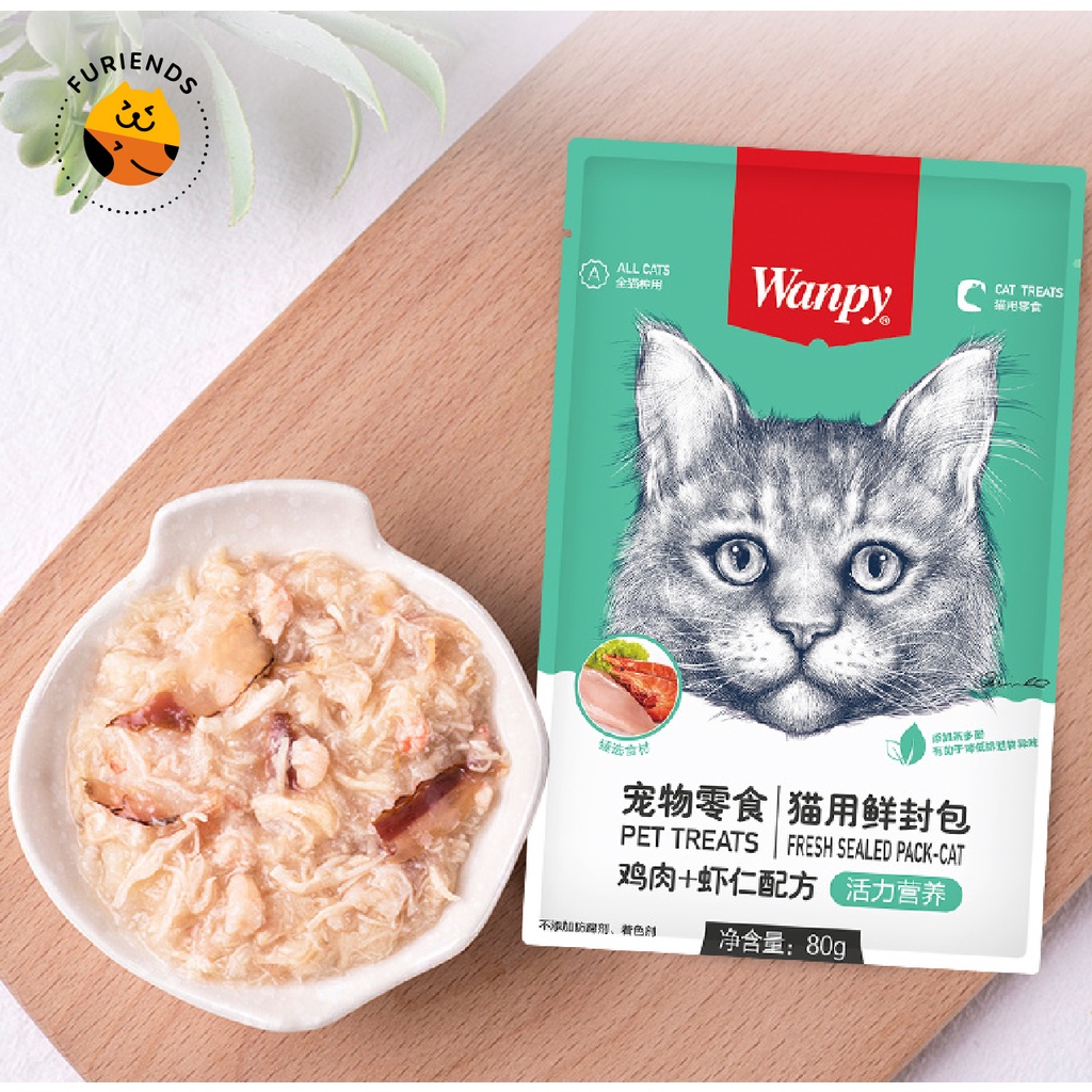 Mua Pate cho mèo Wanpy thức ăn dinh dưỡng cho mèo mọi lứa tuổi gói 80g ...