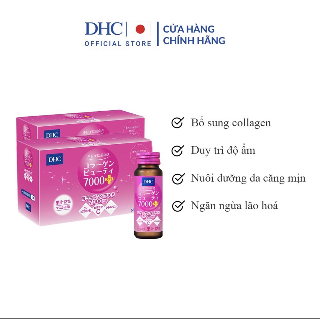 Collagen nước DHC Collagen Beauty 7000 Plus (20 Lọ) | Shopee Việt Nam