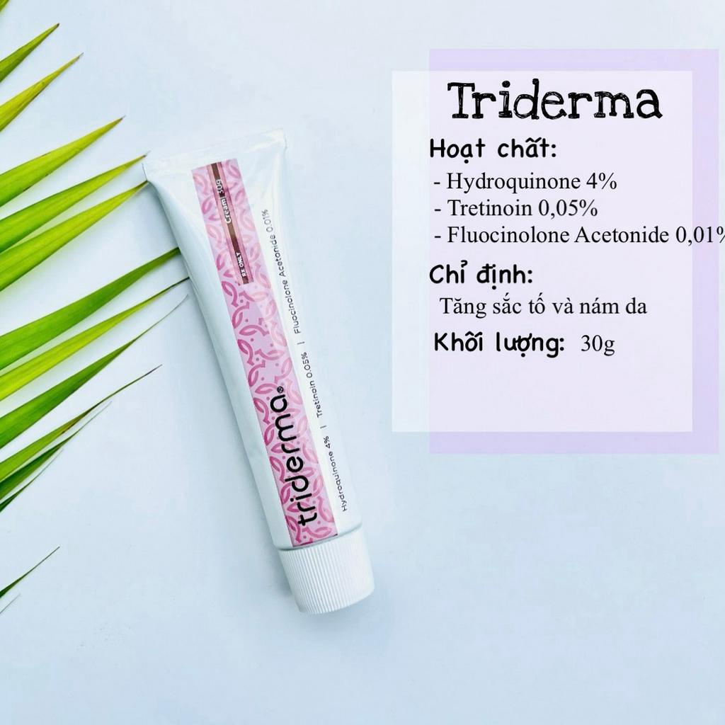 Mua Kem Giảm Nám Triderma Cream Hỗ Trợ Cải Thiện Sắc Tố Ngăn Ngừa Tổng Hợp Melanin Tuýp 30g giá ...