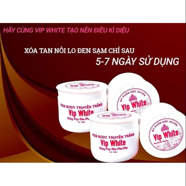 Kem Body VIP WhITE 180g | Shopee Việt Nam