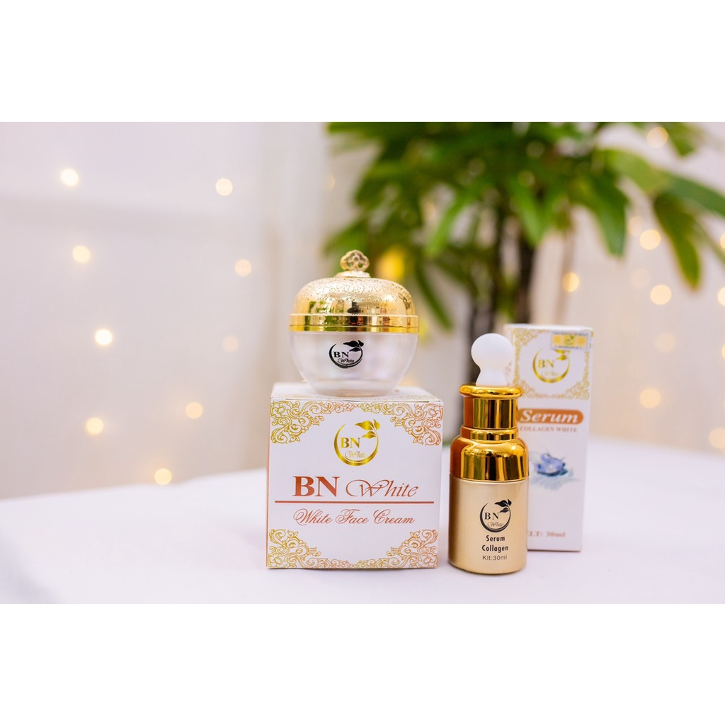 [CHÍNH HÃNG] ♥️ COMBO KEM FACE VÀ SERUM DƯỠNG TRẮNG BN WHITE | Shopee ...