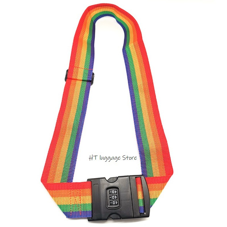 Mua Dây đai ràng gia cố vali hành lý có khóa số màu sắc nổi bật dễ nhận ...