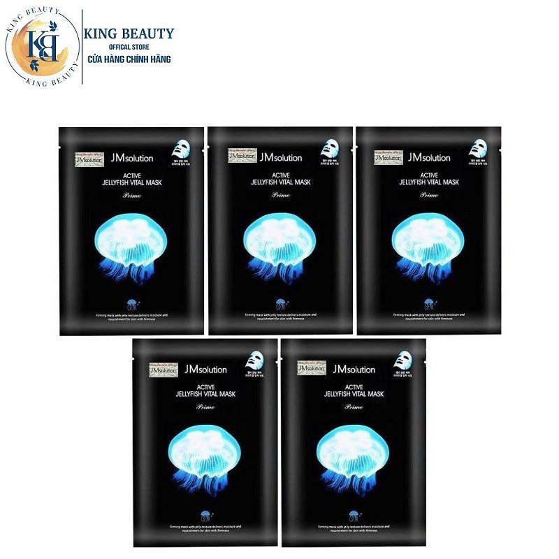 Combo 5 Mặt Nạ Thải Độc, Tái Tạo Tế Bào Da Từ Sứa Biển JM Solution Active Jellyfish Vital Mask ...