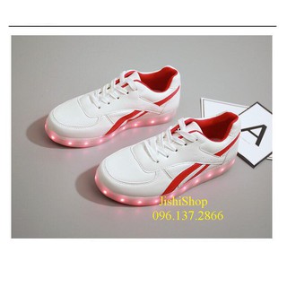 dcgr DCGR ( màu đỏ ) giầy phát sáng vạch chéo TẶNG dây giầy 7 màu ...