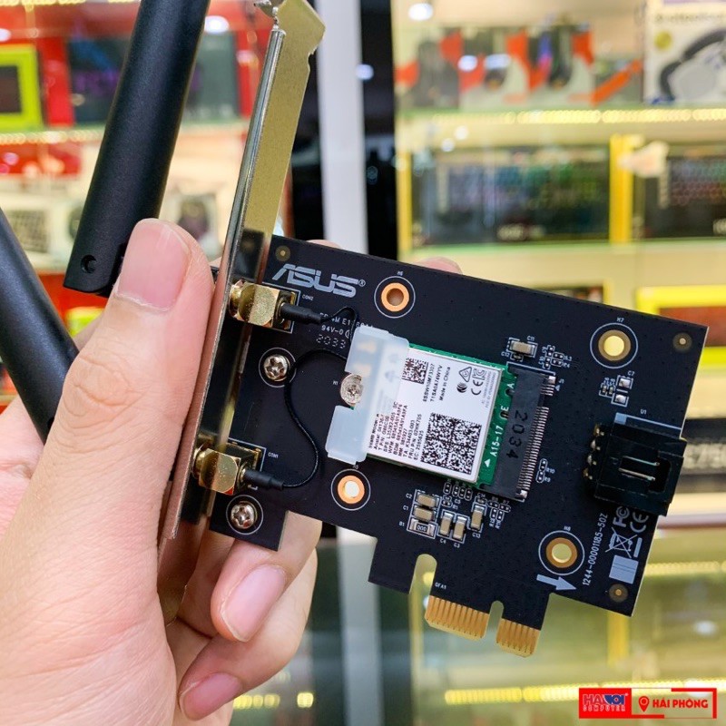 Mua Card mạng WiFi 6 Asus PCE-AX3000 chuẩn AX3000 giá rẻ nhất | TecKi.Vn
