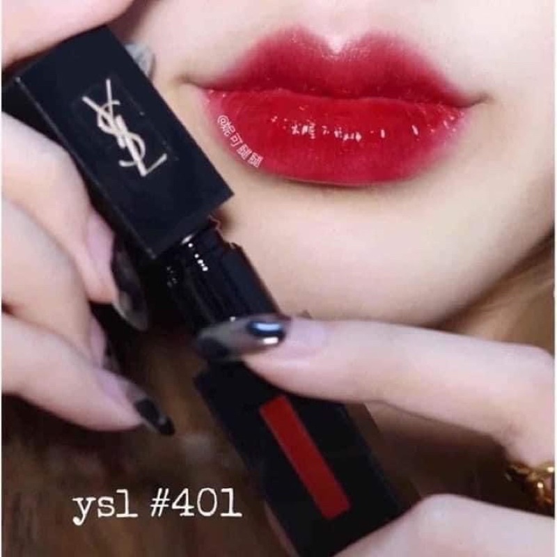 Son kem YSL 401 vinyl cream lip stain | Shopee Việt Nam