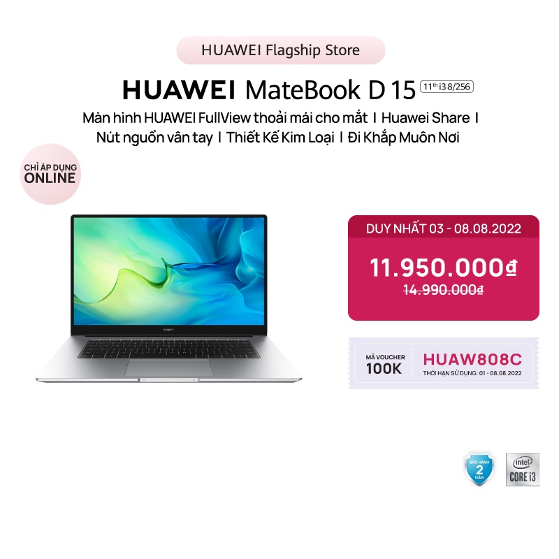 Mua Máy Tính Xách Tay Huawei Matebook D15 11th (8GB/256GB) | Màn Hình ...