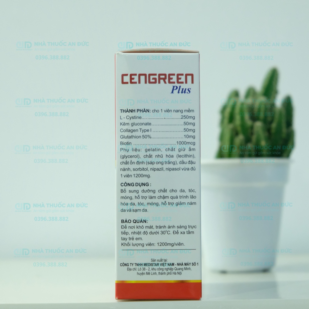 Mua Viên uống đẹp da, hỗ trợ thâm nám, mọc tóc, chống lão hóa Cengreen ...