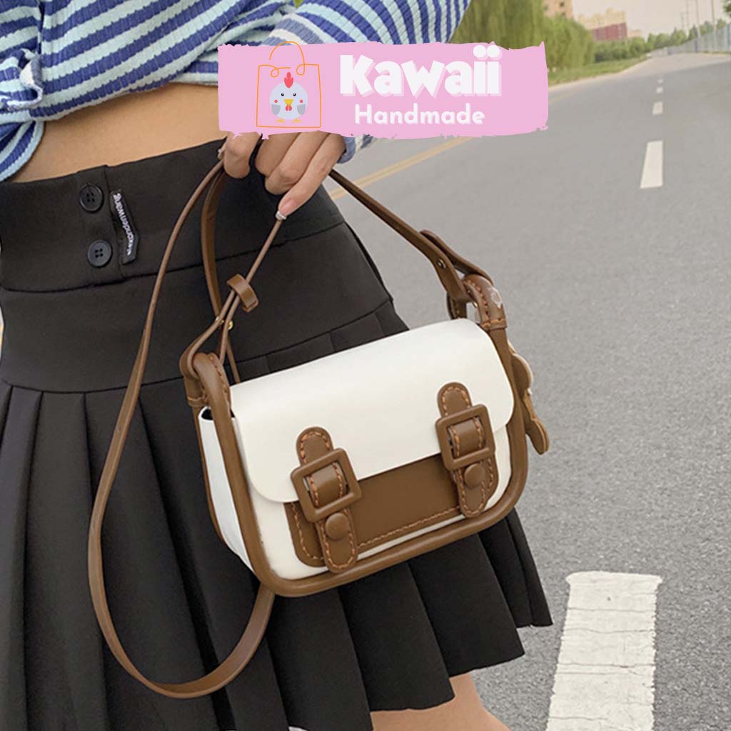 Túi tự đan, Túi handmade tự làm DA39 da PU có video hướng dẫn Kawaii ...