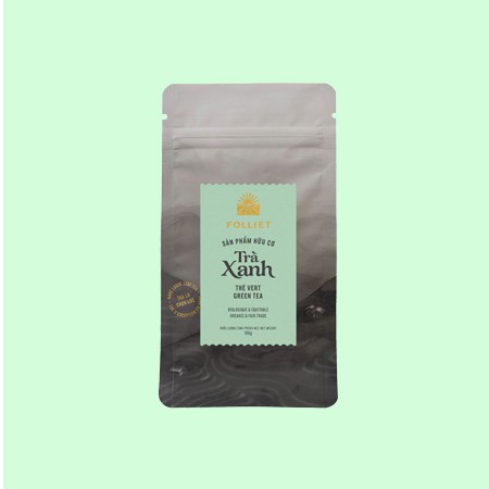 Trà Xanh Hữu Cơ hiệu Folliet gói 100g | Shopee Việt Nam