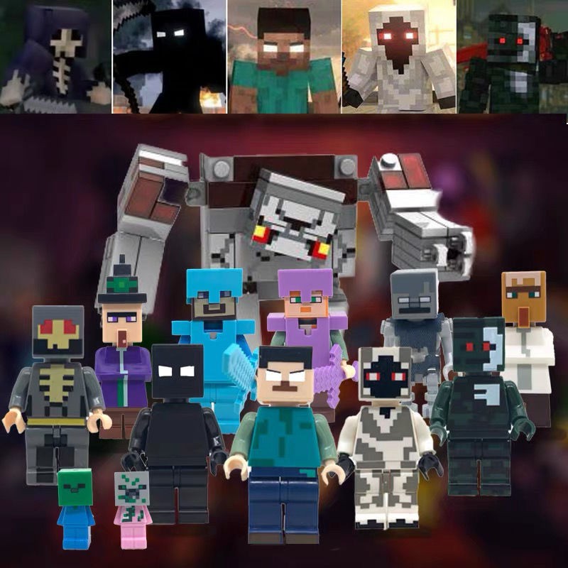 Mua Tương thích với Lego Minecraft HIM minifigure entity 303 trọn bộ ...