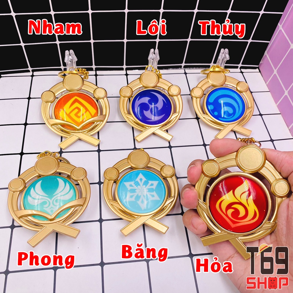 Mua Móc khóa kim loại Nguyên tố Vision game Genshin Impact: Inazuma ...