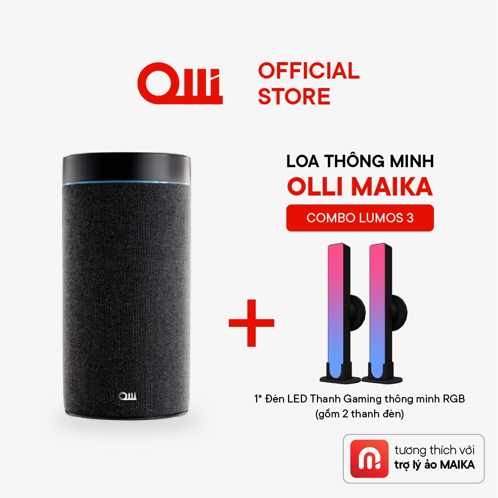 Loa Thông Minh OLLI MAIKA - Combo Lumos 3 (kèm 1 LED Thanh Gaming Thông ...