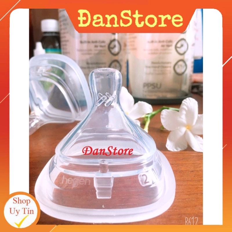 CHÍNH HÃNG- Núm Hegen có chữ, núm ti hegen số 1 2 3 Y chính hãng tại ...