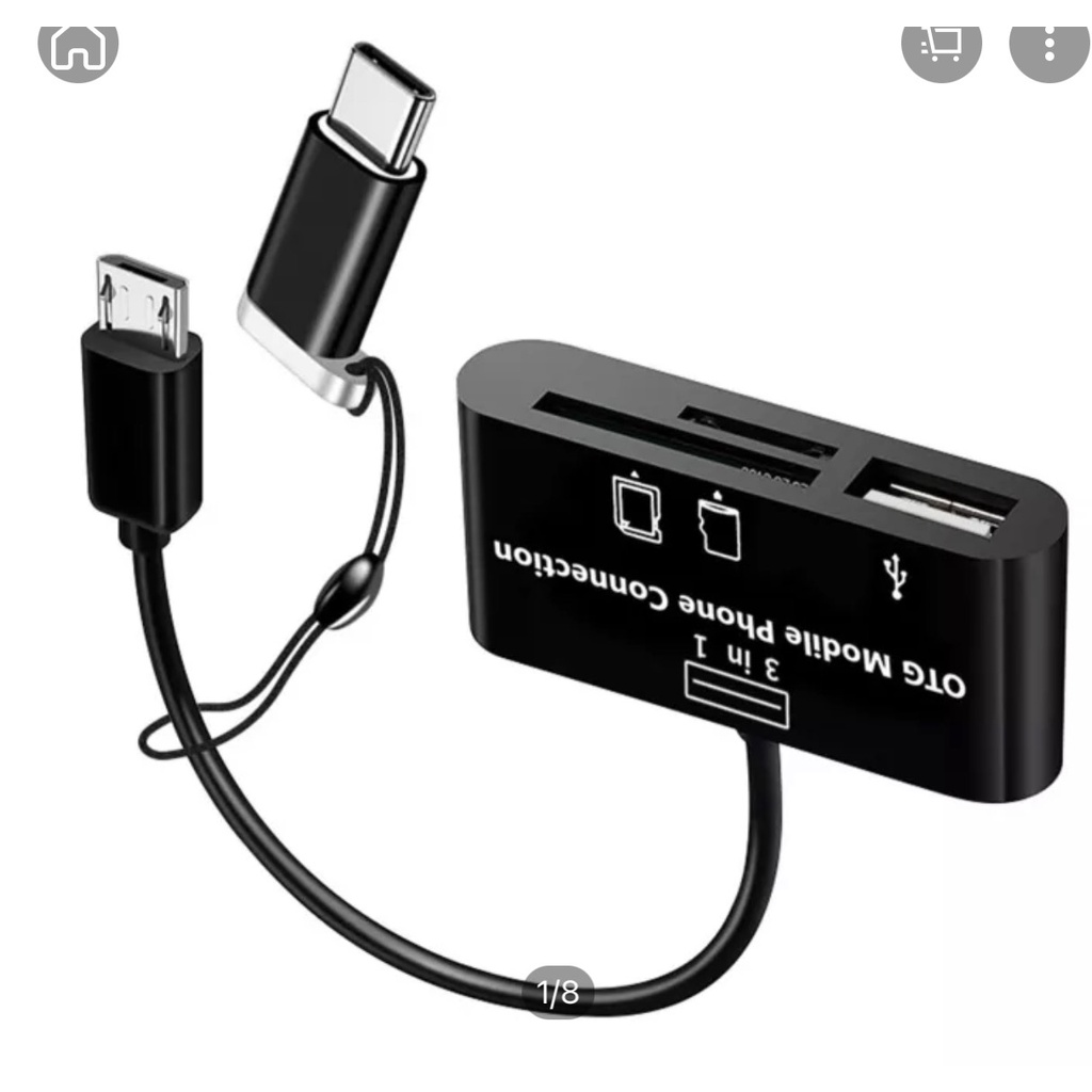 Đầu đọc thẻ nhớ Type C/Micro USB 3 trong 1 thẻ Micro SD/SD/USB | Shopee ... Đầu đọc thẻ nhớ Type C/Micro USB 3 trong 1 thẻ Micro SD/SD/USB | Shopee ...