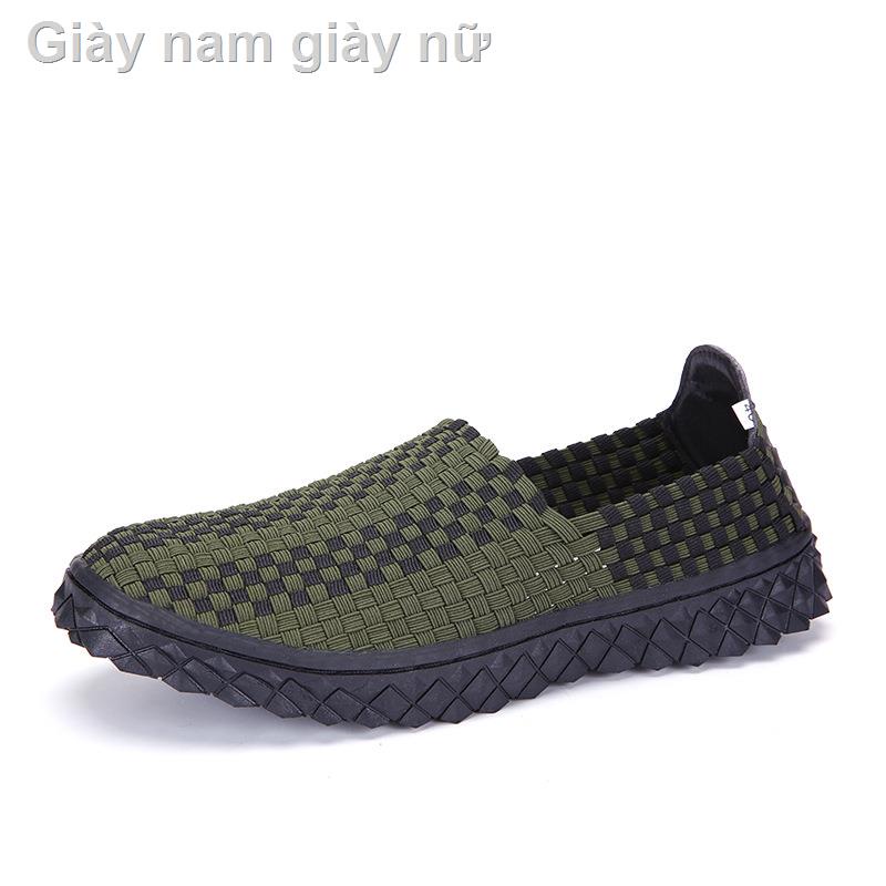 Mua №♂ Xuyên biên giới mới đôi giày đôi giày dệt thoi giày nam xu hướng ...