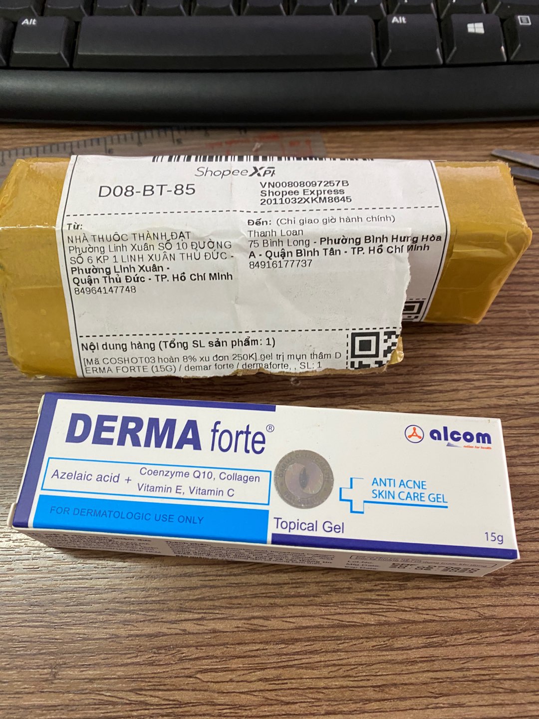 gel trị mụn thâm DERMA FORTE (15G) / demar forte / dermaforte | Shopee ...