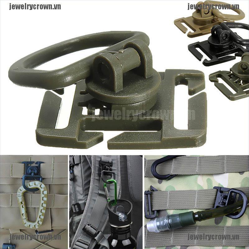 [Crown]2PCS MOLLE Sternum Strap System Swivel D-Ring Rotation Buckle ...