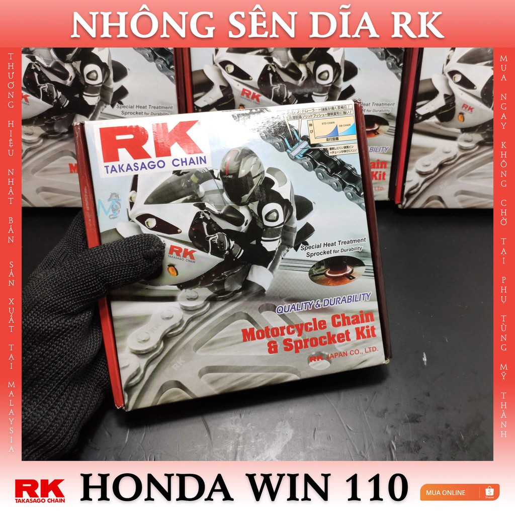 Mua Nhông sên dĩa RK xe Honda Win thương hiệu Nhật Bản giá rẻ nhất ...