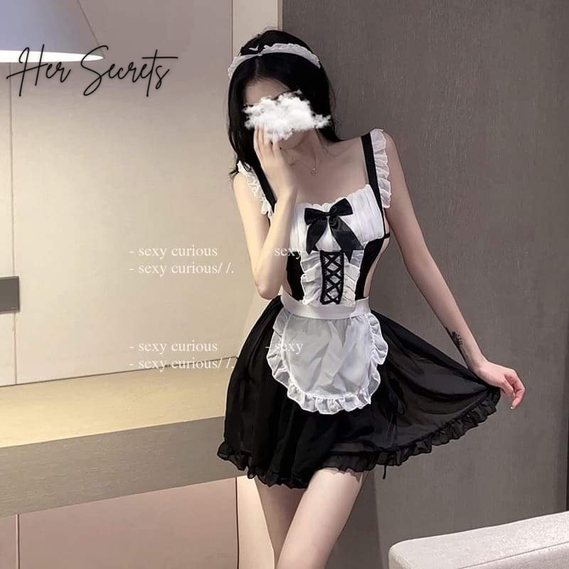 [Cosplay] Bộ Đồ Hoá Trang Cosplay Hầu Gái Cao Cấp Voan Mềm Chiffon Đồ ...