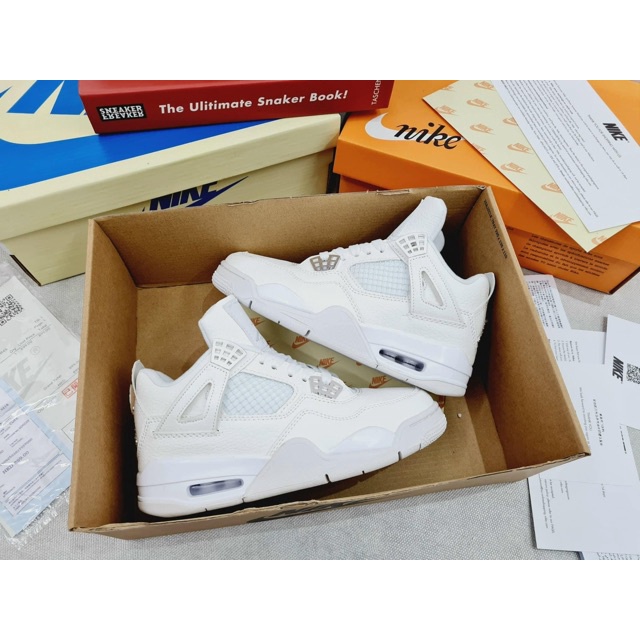 Mua Giày air Jordan 4 retro off white sail , Giày sneaker JD4 high màu ...