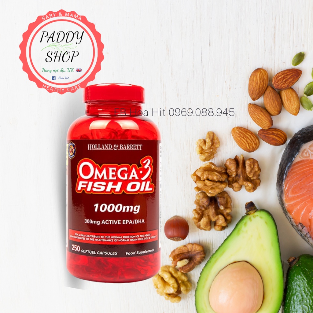 Mua Omega 3 Fish Oil 1000mg Holland & Barrett Anh Quốc 250 viên- dầu cá ...