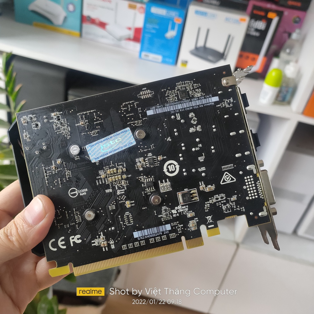 Mua Cạc Màn Hình - VGA RX550 2G GDDR5 MSI AERO ITX OC 1 Fan Like New ...