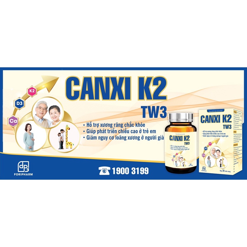 Mua Canxi K2 TW3 giúp xương răng chắc khoẻ, phát triển chiều cao ở trẻ ...