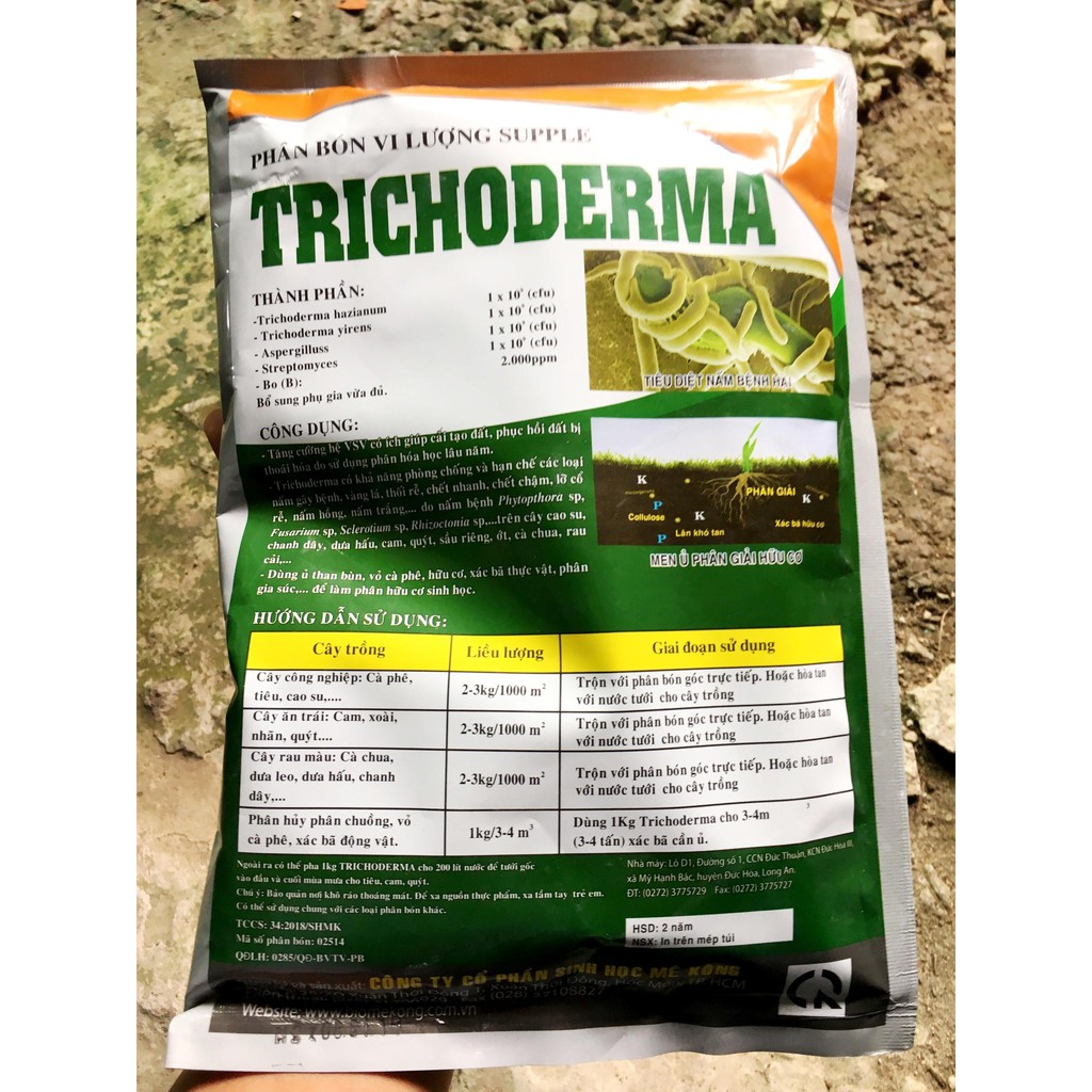 CHẾ PHẨM MEN VI SINH NẤM TRICHODERMA LOẠI 1KG | Shopee Việt Nam