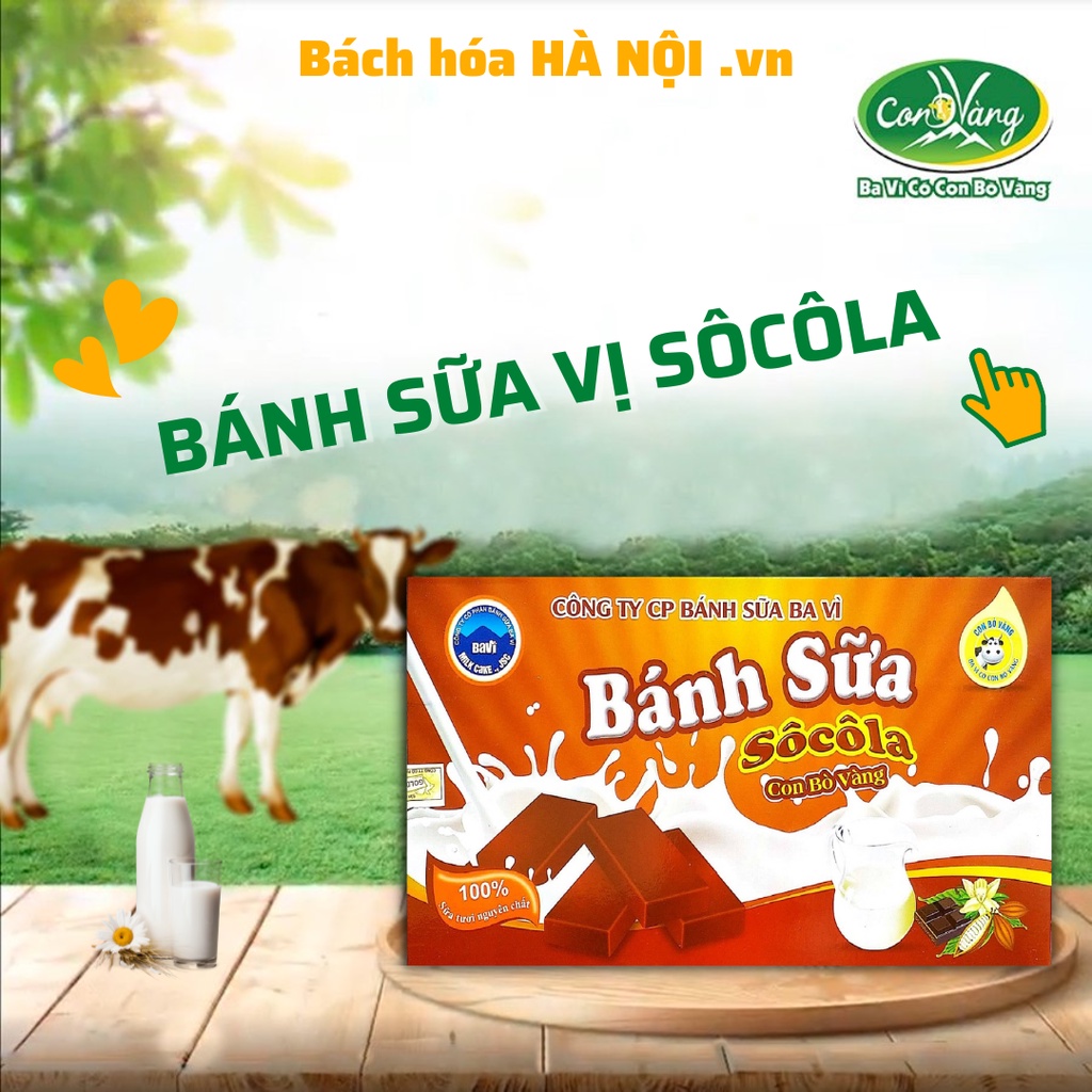 Bánh Sữa Socola Con Bò Vàng Ba Vì 170g - Đặc Sản Vùng Miền - Bách hóa ...