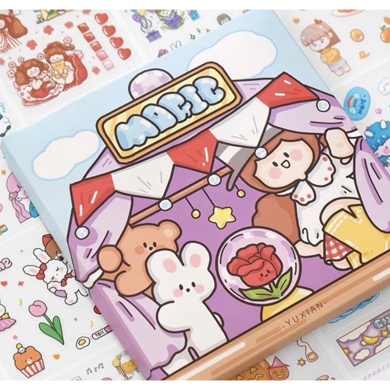 Set 100 Miếng Dán Sticker Telado Siêu Dễ Thương - Sticker dán điện ...