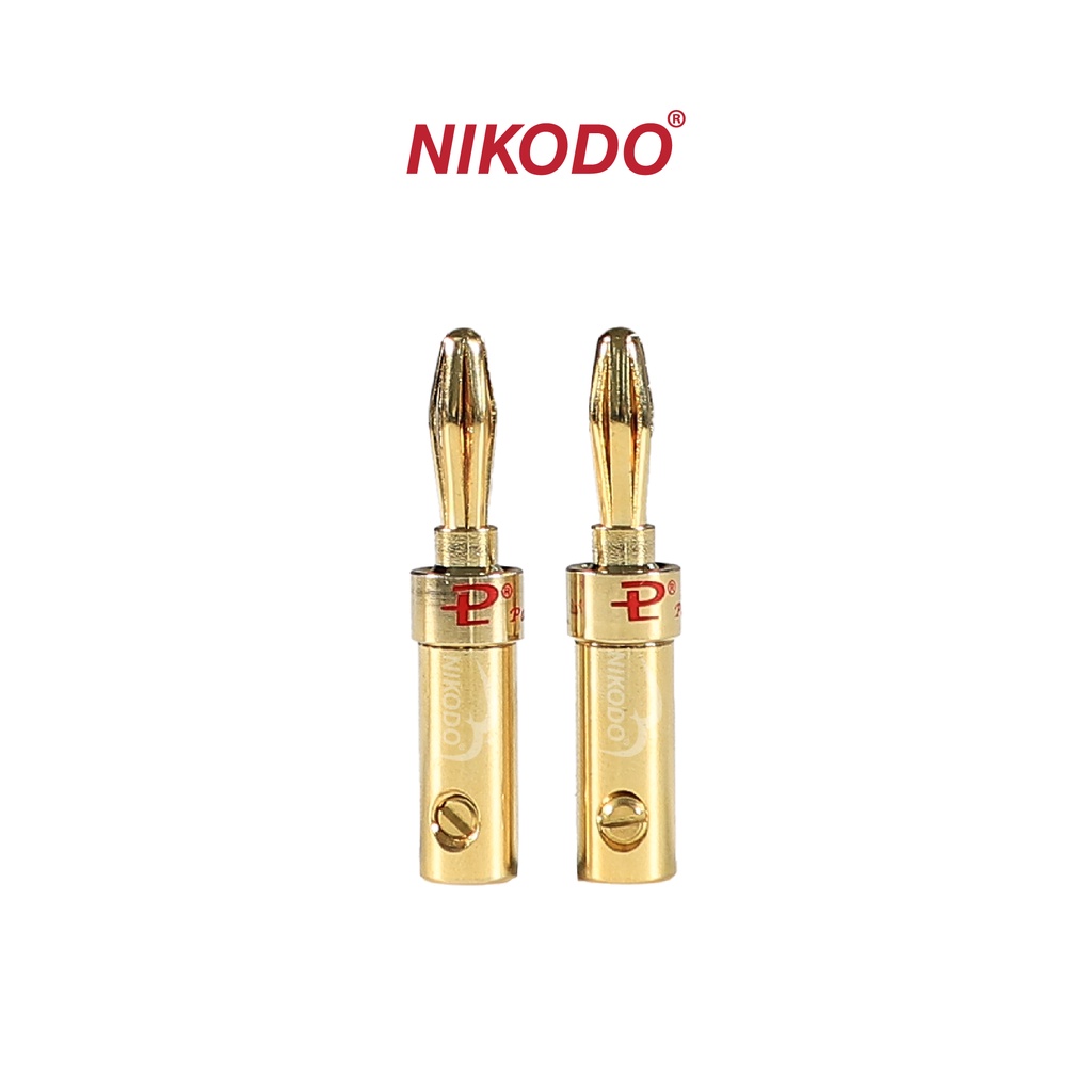 Mua Cặp jack bắp chuối cắm loa, amply, giắc mạ vàng - Nikodo giá rẻ ...