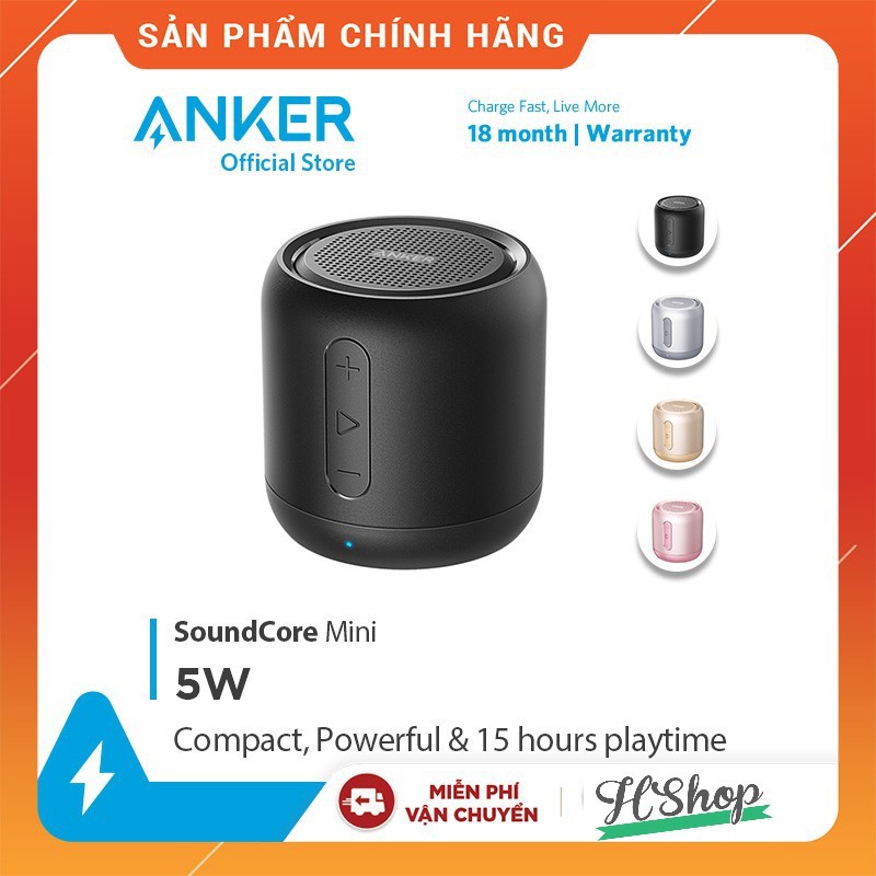 [Mã 44ELSALE2 giảm 7% đơn 300K] Loa bluetooth ANKER SoundCore Mini ...