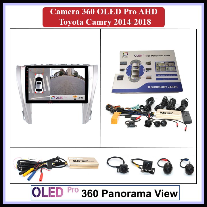 CAMERA 360 ĐỘ OLED Pro AHD cho xe TOYOTA CAMRY 2014-2018 | Shopee Việt Nam