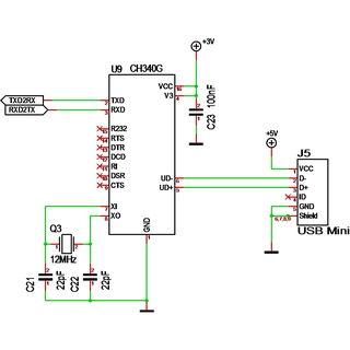 IC Giao Tiếp cổng USB ra UART serial CH340C không thạch anh CH340G ...