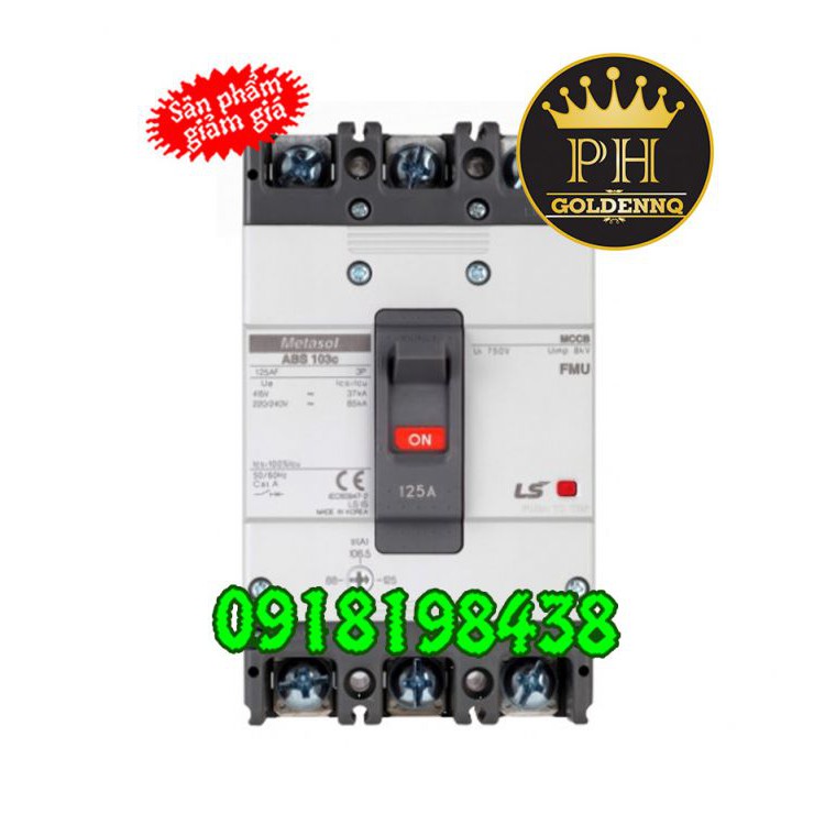 MCCB LS ABS103c 42kA 3P 15A-20A-30A-40A-50A-60A-75A-100A-125A | Shopee Việt Nam