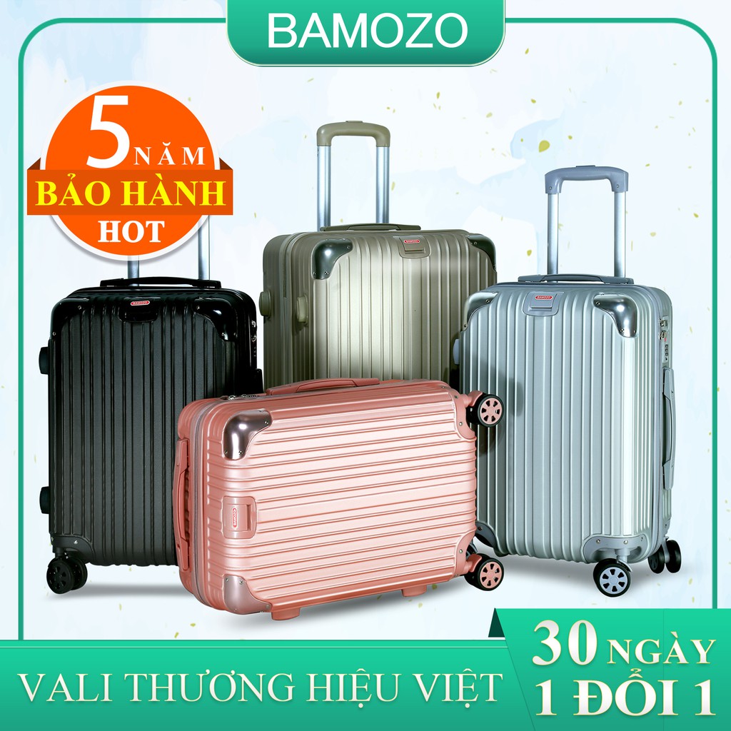 vali du lịch BAMOZO 8809 vali kéo nhựa size 20 inch size 24 inch ...