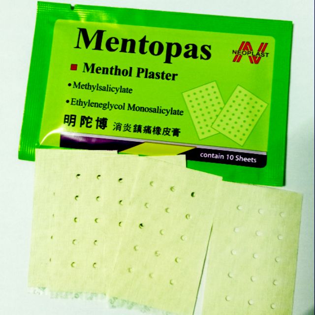 Cao dán Mentopas Thái Lan (gói 10 miếng) | Shopee Việt Nam