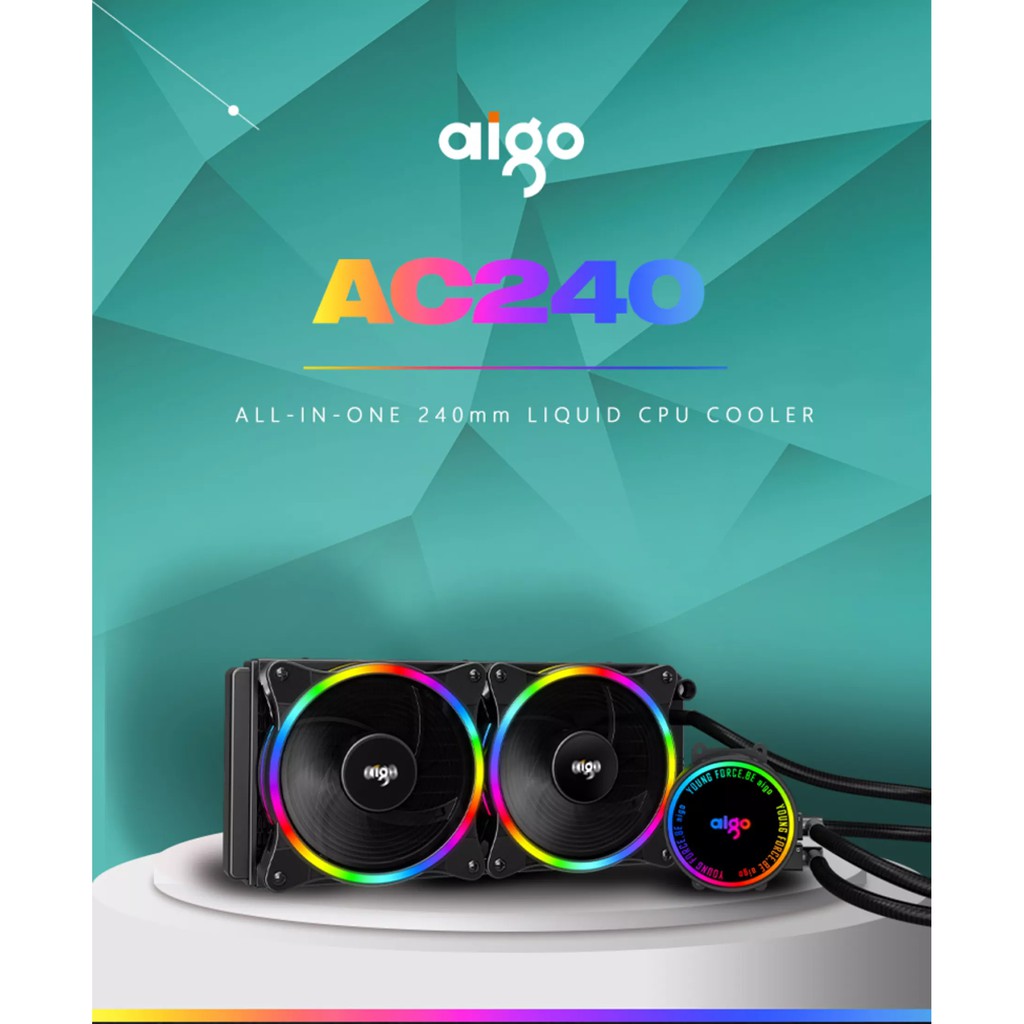 Mua Tản nhiệt nước Aigo AC240 AIO RGB [Tương thích với Intel & AMD] giá ...