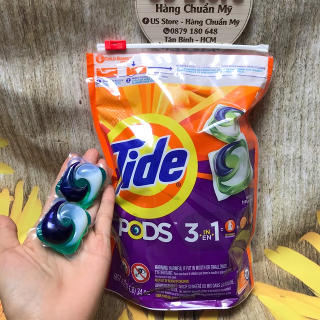 Viên giặt Tide pops 3in1. Hàng Air Mỹ | Shopee Việt Nam