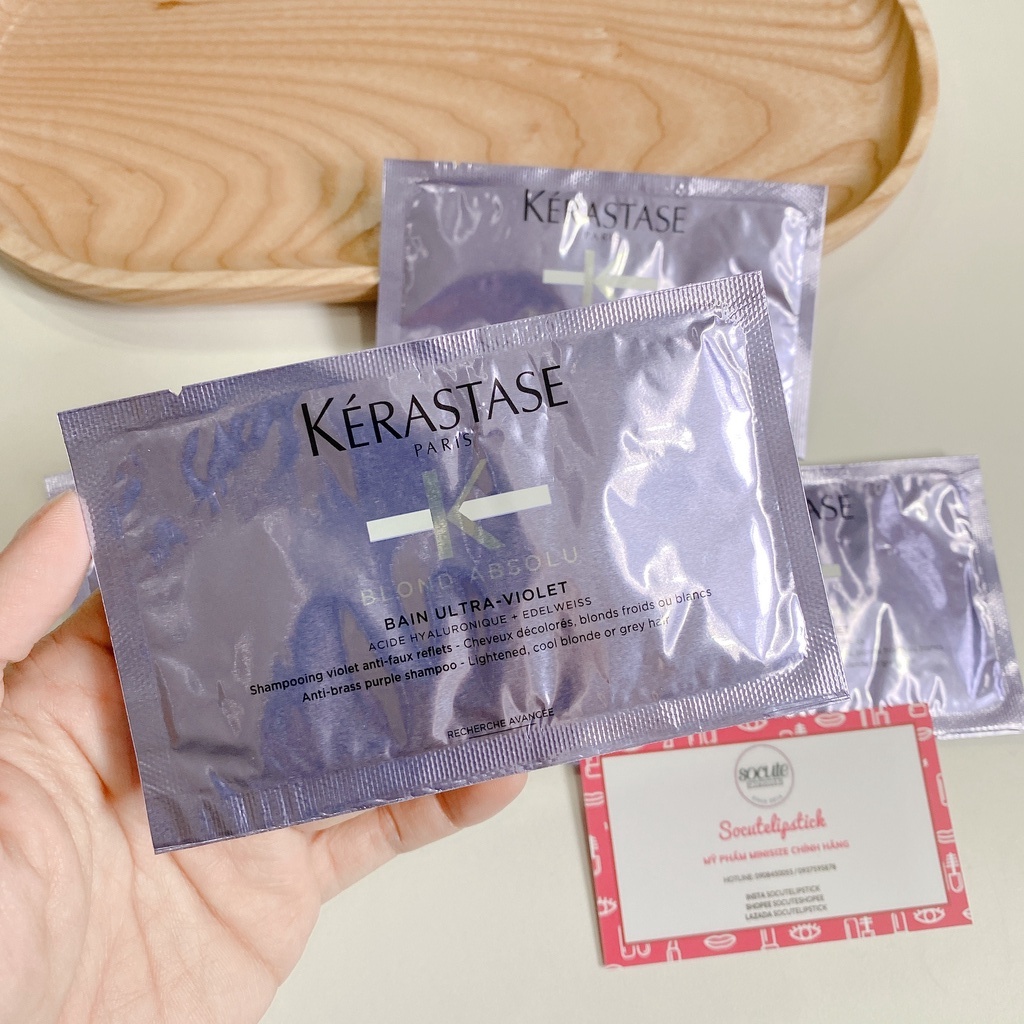 Sample Dầu Gội Cho Tóc Nhuộm Kerastase Blond Absolu Cicaextreme 15ml ...