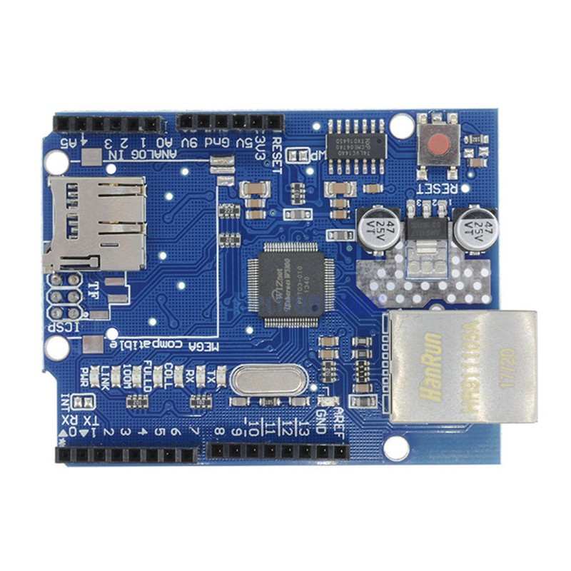 Mô đun Bảng Mở Rộng Mạng Ethernet Shield W5100 Cho Bảng Mạch Chính Arduino Uno R3 Atmega 328