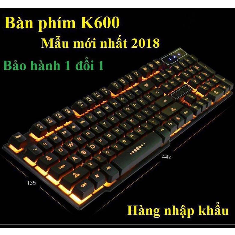 Mua Keyboard - Bộ Bàn Phím Chuyên Game Fuhlen K600, Có đèn LED giả cơ ...