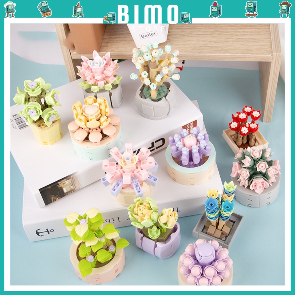 Lego Hoa Đồ Chơi Lắp Ráp Bông HoaHoa Lego Mini Dễ Thương Cho BéMô Hình ...