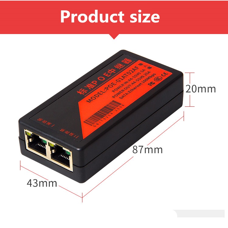 Mua POE Extender POE Repeater 1 in 2 out plug and play Power Over ...