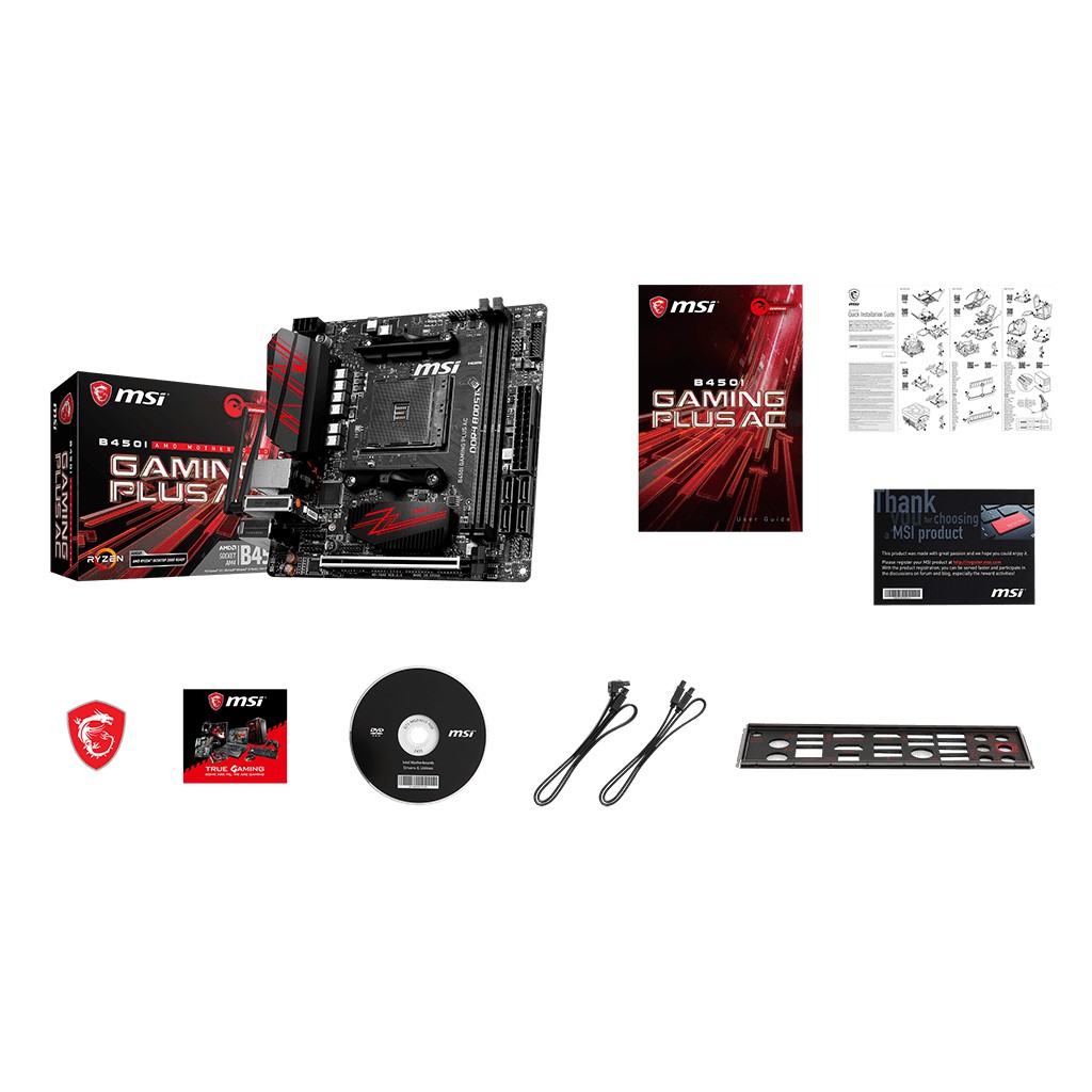 MSI B450I GAMING PLUS MAX WIFI AM4 Mini ITX AMD Motherboard