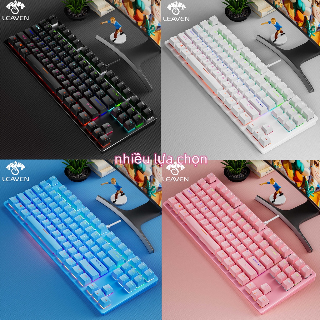 Mua Bàn phím cơ RGB LED LEAVEN K550 PRO Công tắc màu đỏ Vận chuyển ...