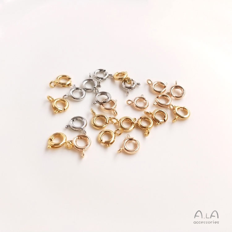 Mua 💖Trang sức DIY phụ kiện💖Móc Càng Cua Mạ Vàng 18K 14K Làm Đồ Thủ Công DIY[Khóa kết nối/Khóa ...